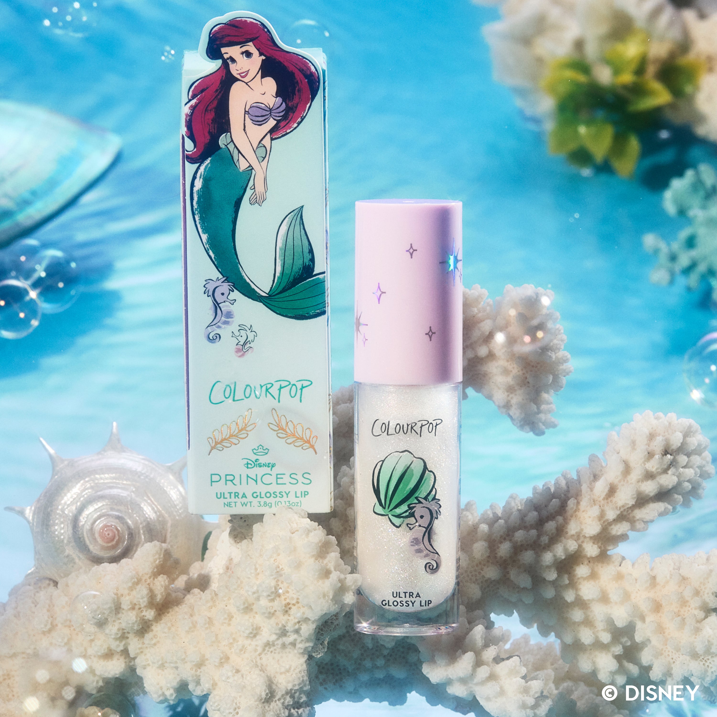 Shop Bright Ariel | Hydrating Lip Gloss - ColourPop® x Disney Princess