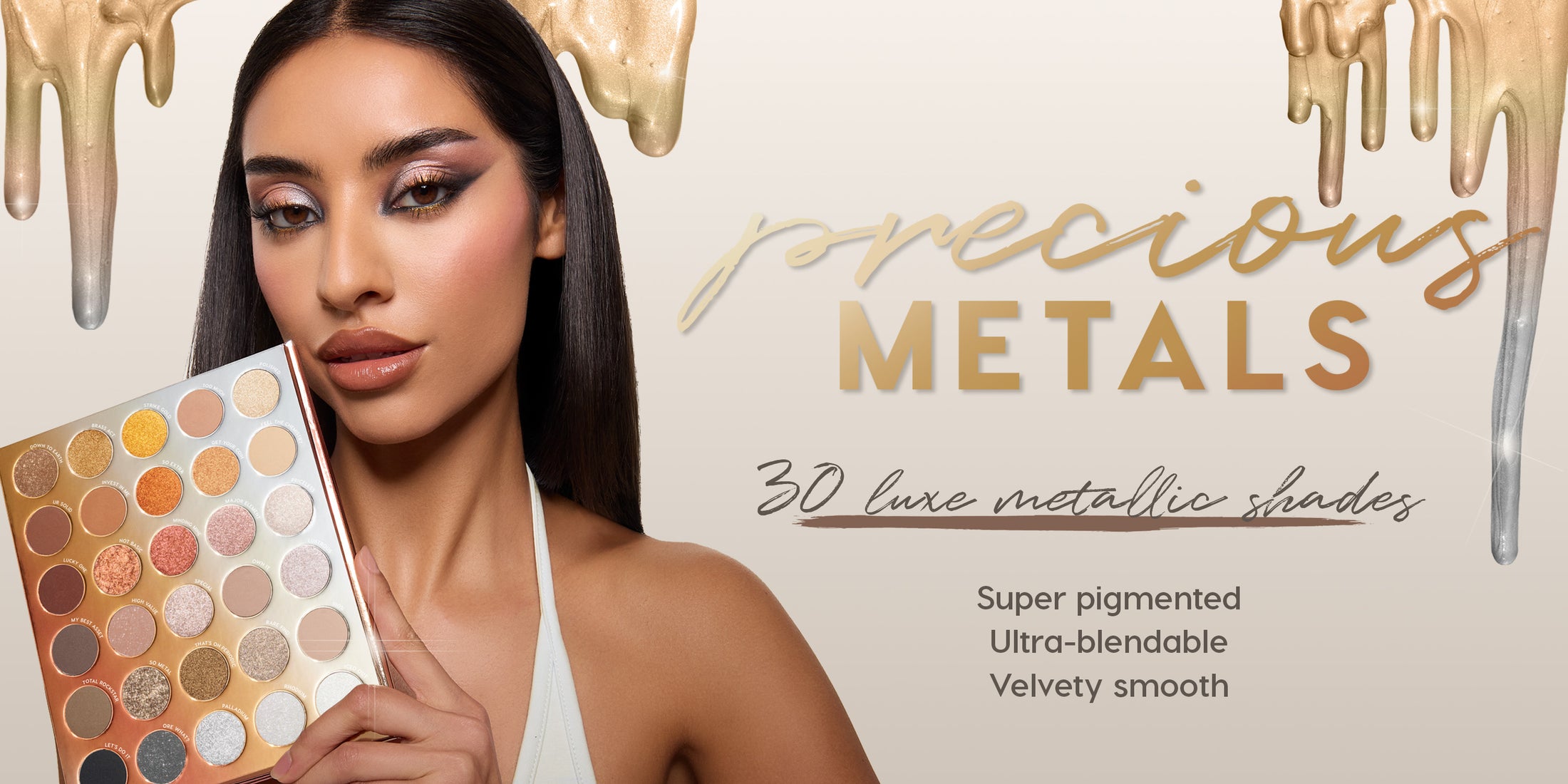 Metallic Eyeshadow Palette | Precious Metals | ColourPop