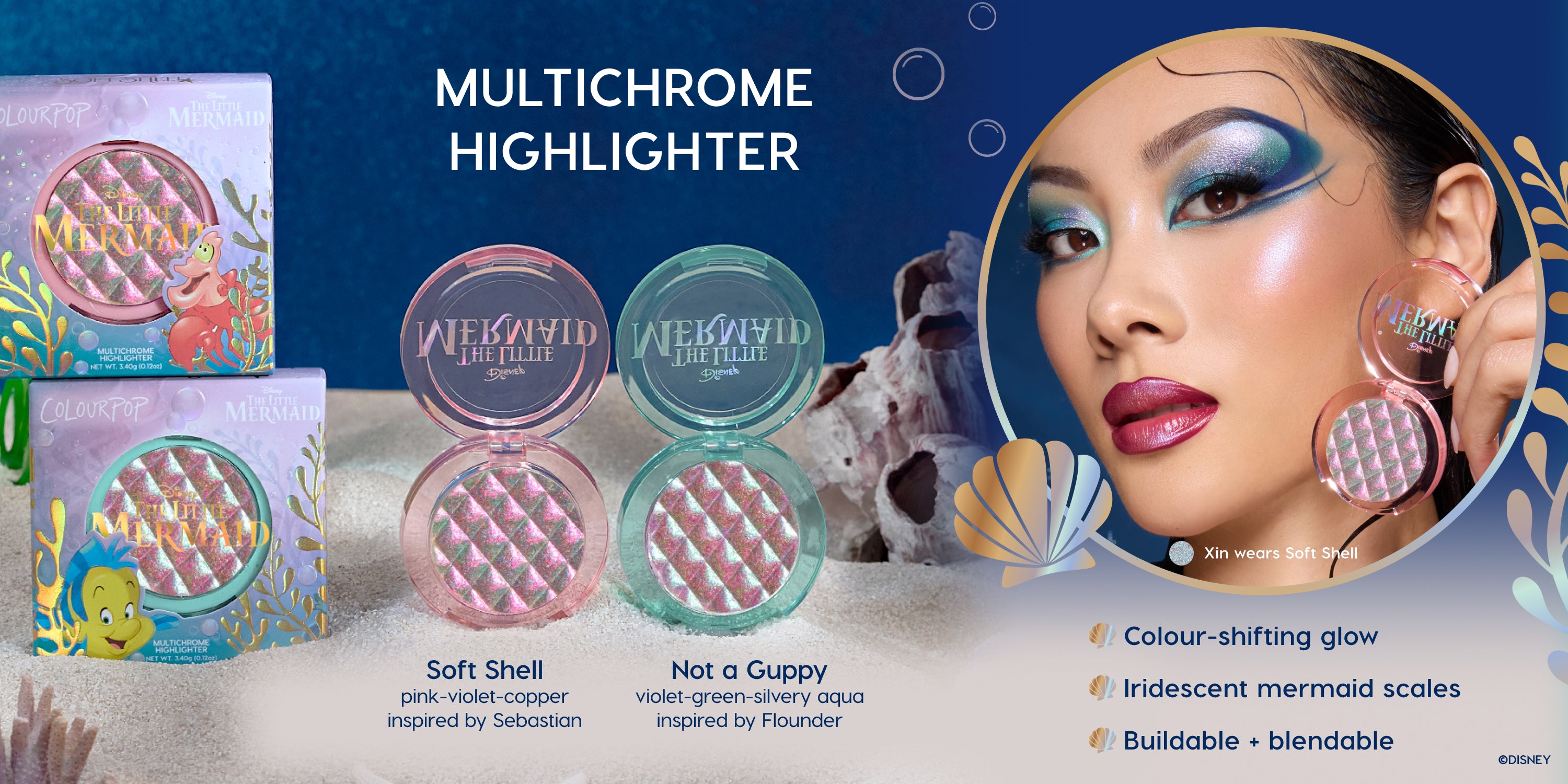 Shop Soft Shell Highlighter - The Little Mermaid x ColourPop®