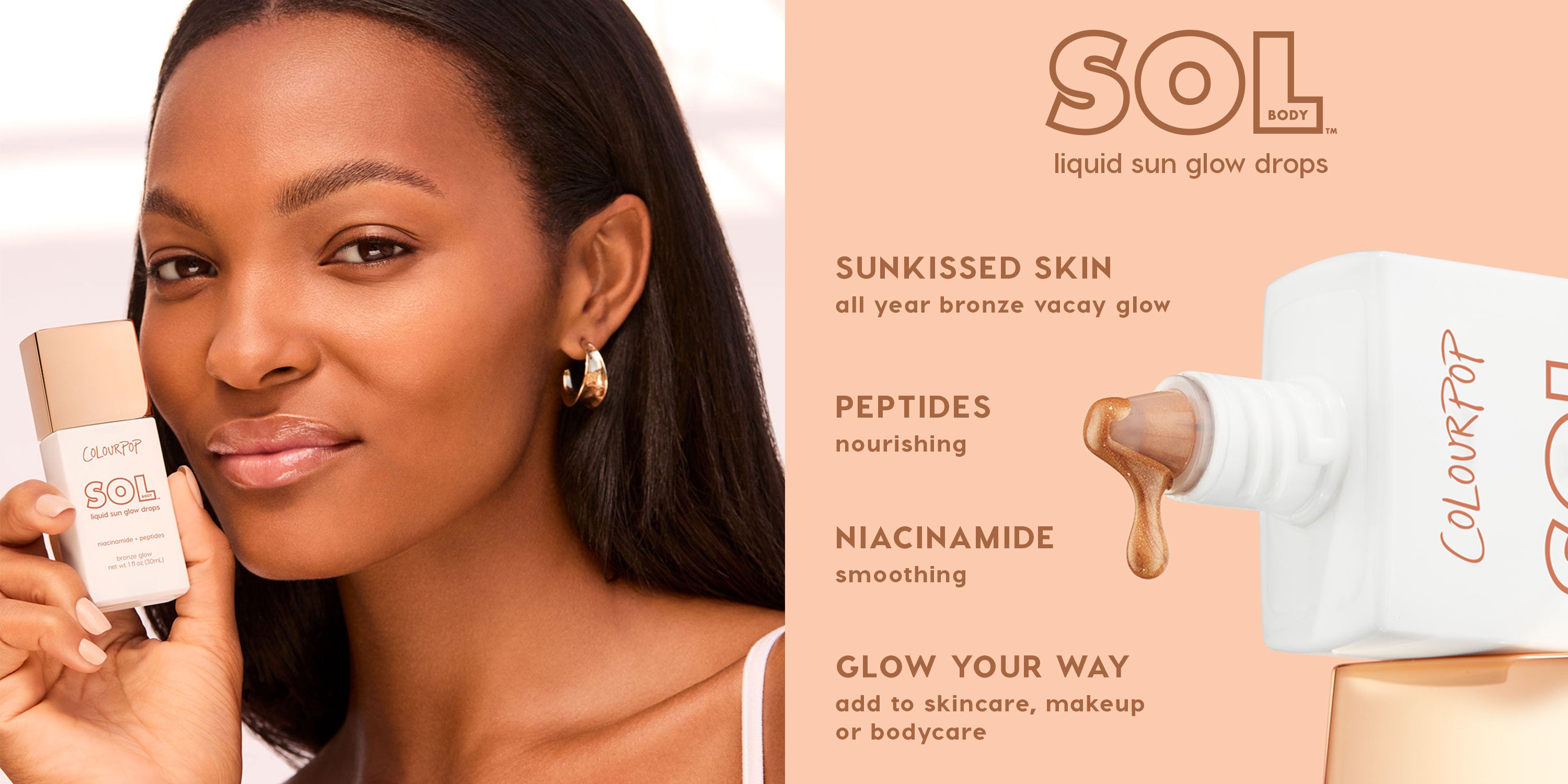 ColourPop®: Discover Bronze Glow - Warm bronze | Bronze Glow Drops